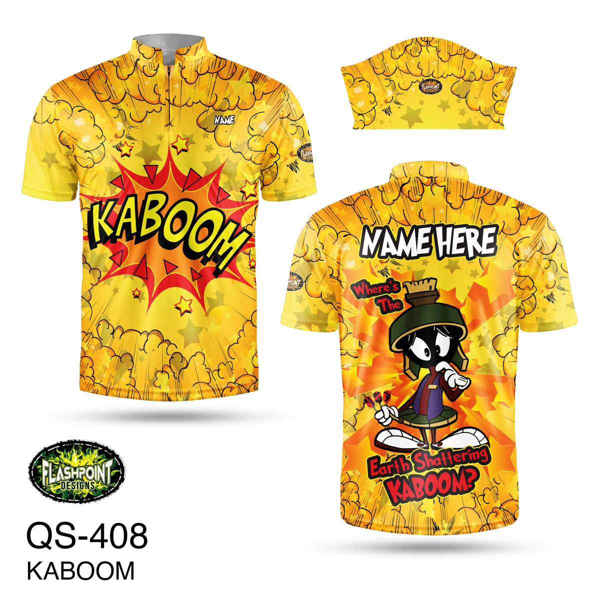 QS408 Kaboom - Personalized – FLASHPOINT DESIGNS