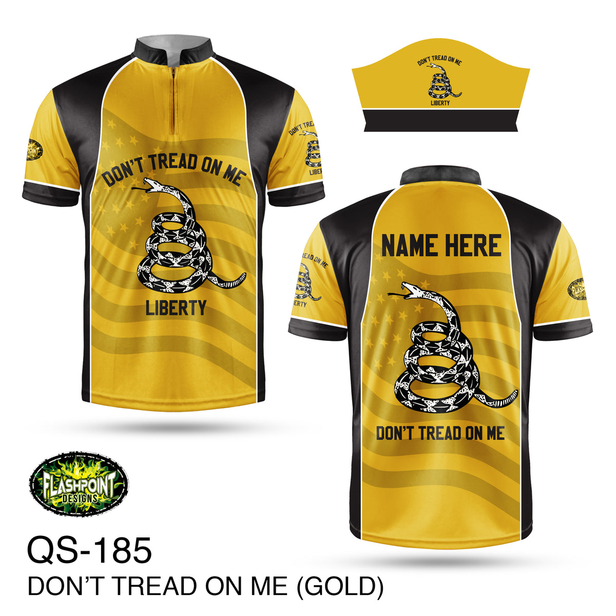Don't Tread On Me - Gold - Personalized – FLASHPOINT DESIGNS