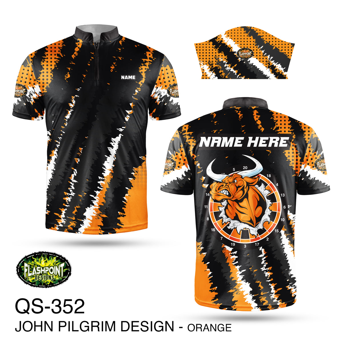 Jon Pilgrim Orange 24 - Official Player Jersey – FLASHPOINT DESIGNS