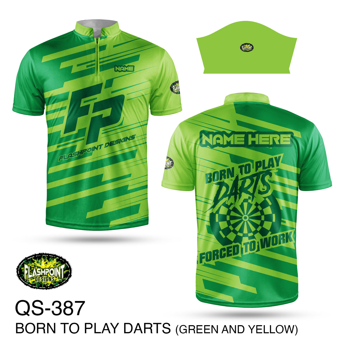 Born To Play Darts - Green & Lime - Personalized – FLASHPOINT DESIGNS